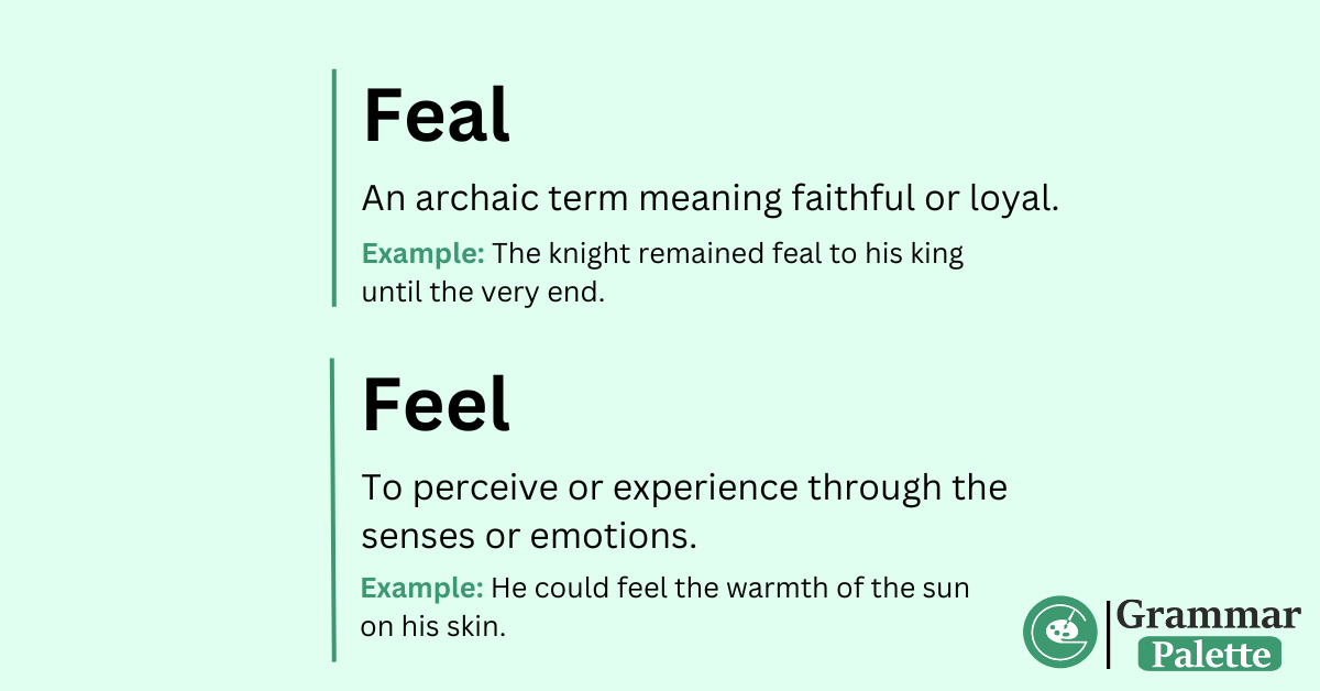 Feal vs Feel: Which One Should You Use? | Grammar Palette